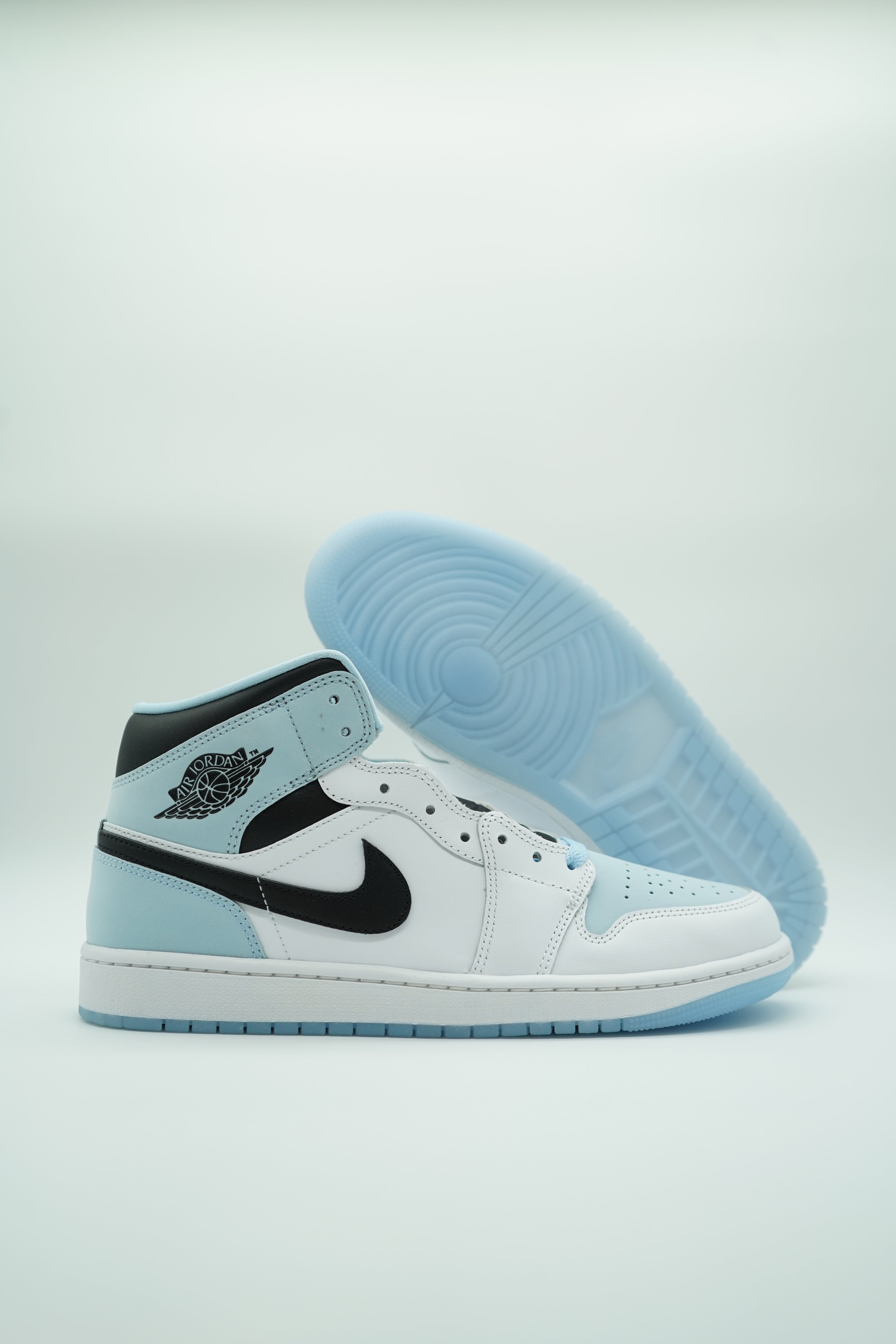 Air Jordan 1 Mid GS Ice Blue – DecadeFootwear